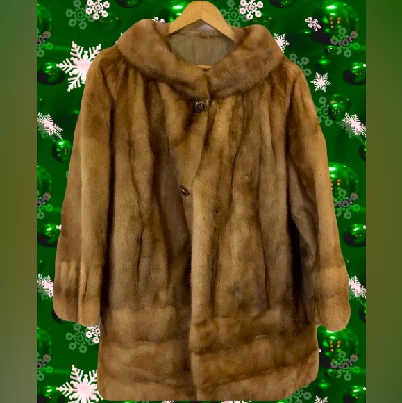 Vintage | Jackets & Coats | Vintage Real Fur Coat In Excellent ...